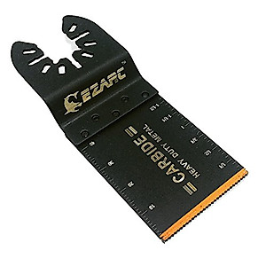 EZARC Oscillating Saw Blades, Carbide Multitool Blades Heary Duty for Hard Material, Metal, Nails. Bolts. Screws, 3-Pack
