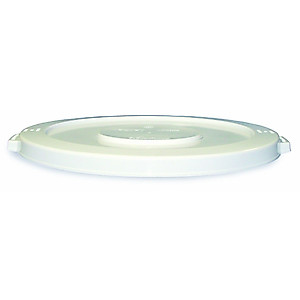 Continental 2001WH 20-Gallon Huskee LLDPE Waste Lid, Round, White