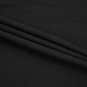 FRETRG Halloween Dresses for Women Autumn V-Neck Solid Sexy Slim Batwing Sleeve Bandage Black Mini Tunics Dress (Black, M)