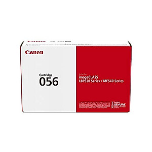 Canon Genuine Toner Cartridge 056 Standard (3007C001) (1-Pack, Black), Works with Canon imageCLASS LBP325dn