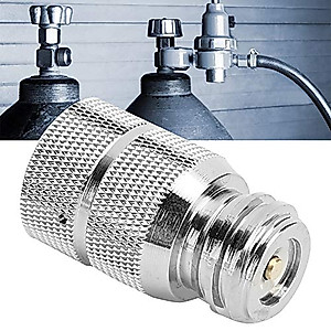 Fdit CO2 Cylinder Adapter,Air Fitting Quick Connect Coupler for TR21-4 Male Thread to G1/2 Type30 Female Thread