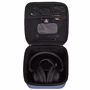 FBLFOBELI Hard Headphones Case Compatible with Avantree HT5009 40Hrs Wireless Bluetooth Headphones, EVA Shockproof Waterproof Travel Portable Storage Bag (Case Only)