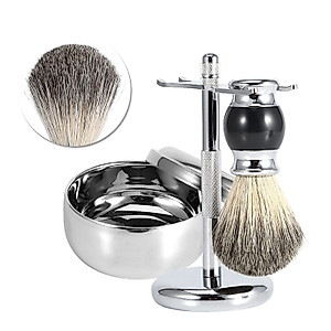 shaving brush and bowl shaving brush shaving brush,Shaving Brush And Bowl Shaving Brush Professional Men Shaving Tool Stand Holder Faux Badger Hair Brush Alloy Mug Bowl Kit Shaving Brush Set