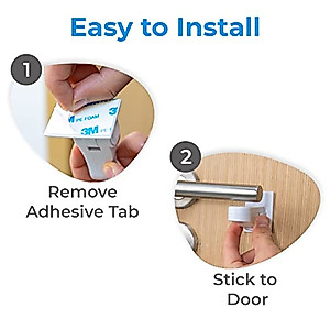 6-Pack Door Lever Lock for Child Safety - Baby Proofing - Child Proof Handle Locks