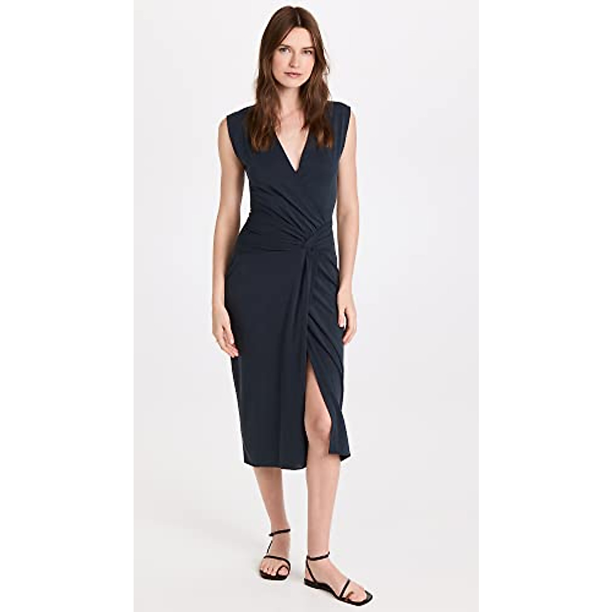 rag & bone Women's Christy Drape Dress, Salute, Blue, S