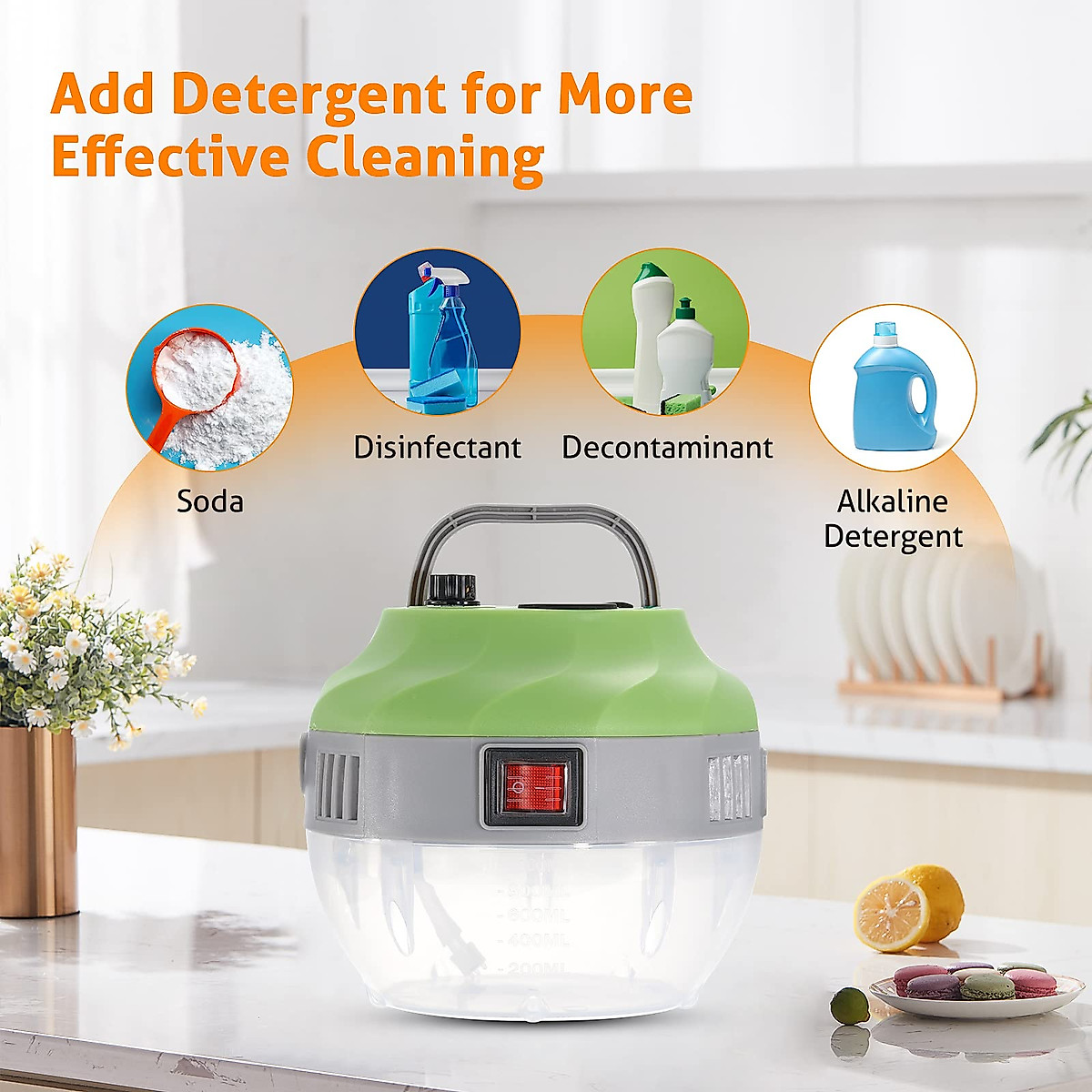 WICHEMI Steam Cleaner for Cleaning, 1800W High Pressure Steam Machine Handheld Steamer + 1800W Multipurpose High-Temp Floor Steam Mop Steam Cleaning Machine for Home Use Car Detailing