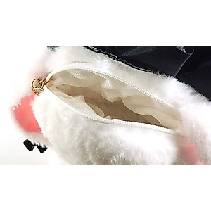 Nite closet Lolita Purse Rabbit Crossbody Bag for Women (White/black)