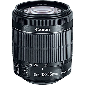 Canon EOS 4000D DSLR Camera w/Canon EF-S 18-55mm F/3.5-5.6 III Zoom Lens + Case + 128GB SD Card + Inspire Digital Cloth (15pc Bundle) (Renewed)