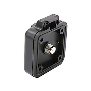 Furrion Mini TV/SAT Inlet Square with F-Type Connector for Coaxial Cable Feed; Marine Grade Weatherproof Sealing (Black) - FTVINB-BS