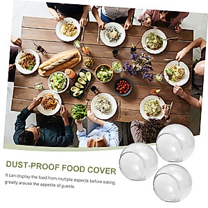 Abaodam 9 Pcs Round Glass Cover Wall Vases for Flowers House Plants Clear Cake Stand Bell Jar Display Dome Clear Platter Cover Cake Protector Party Dessert Cover Dessert Protective Cover