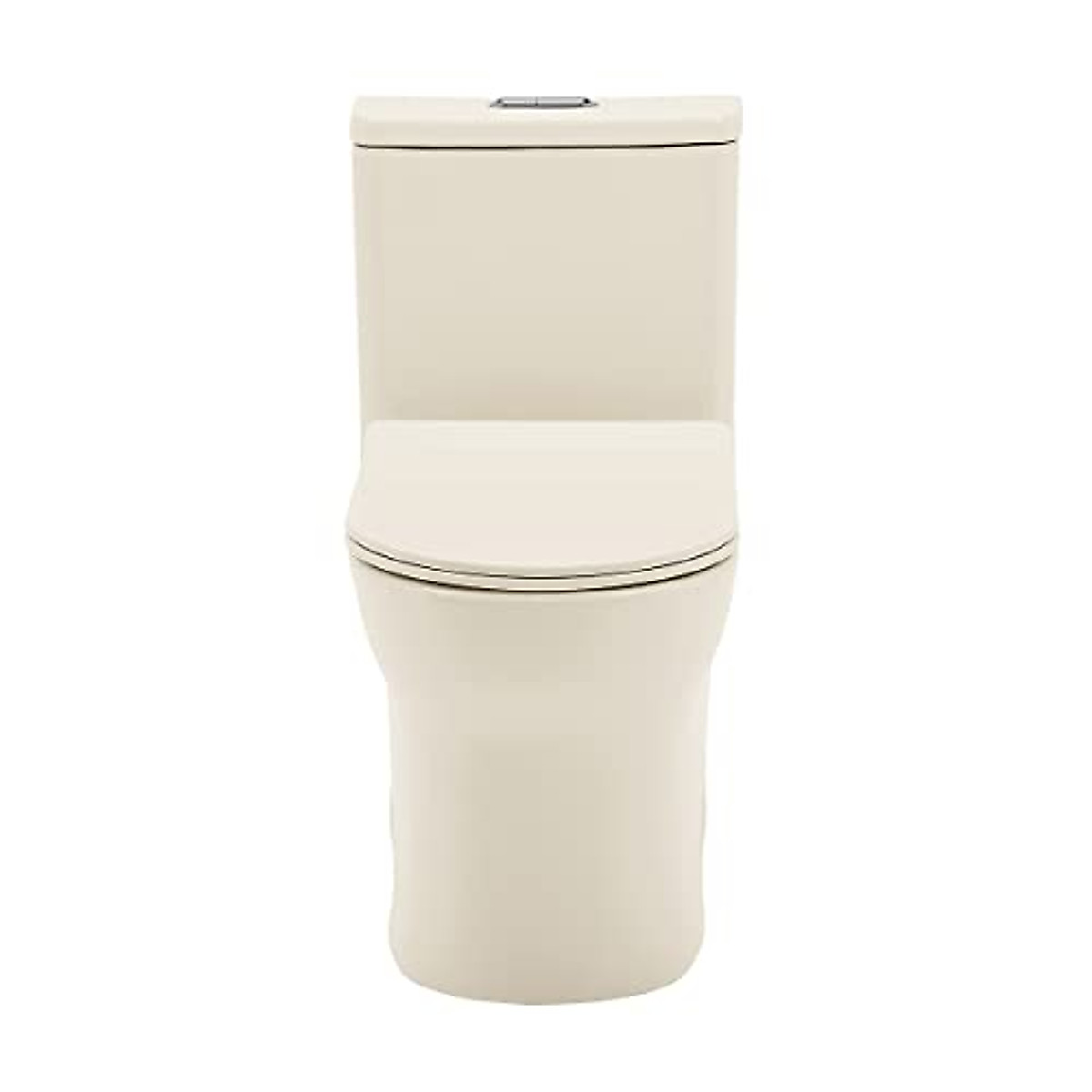 Swiss Madison Well Made Forever SM-1T111BQ, Burdon One Piece Square Toilet Dual Flush 1.1/1.6 gpf in Bisque