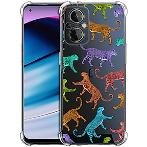 Glisten - OnePlus Nord N20 Case, OnePlus N20 5G Case - Leopard Multicolor Pattern Design Printed Slim Fit Clear Transparent Soft TPU Shockproof Designer Back Case/Cover for OnePlus Nord N20.