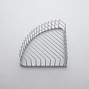 GORDEE Bathroom Shower Caddy Corner Shelf Basket, Ultra Sturdy Rust-Proof Stainless Steel Bathroom Shelf Organizer Shampoo Holder, Wall Mounted Storage Rack for Bathroom Kitchen, Brushed Chrome