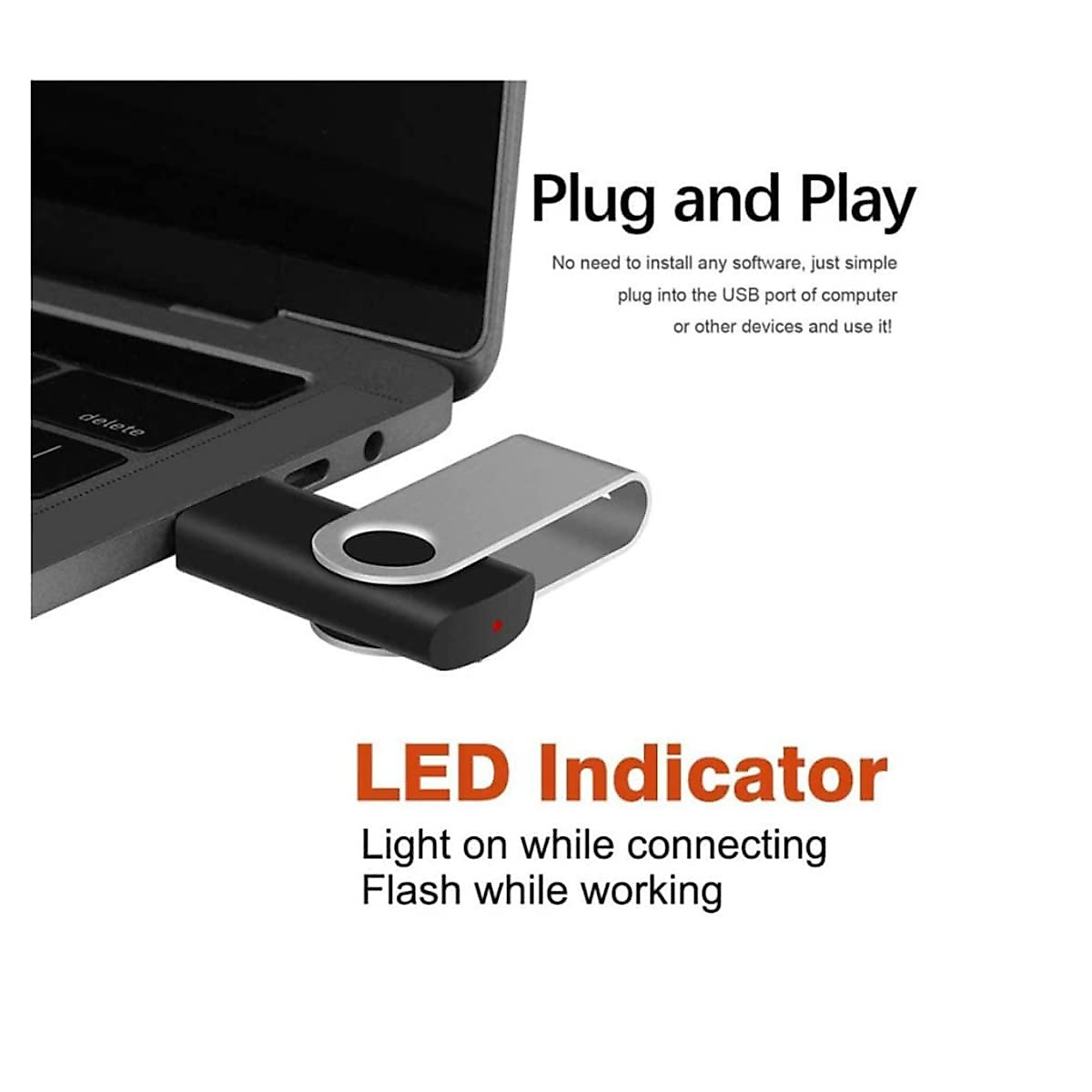 10 Pack USB Flash Drive 2GB Free Custom Personalized Logo, Custom Name USB 2.0 Metal Pendrive, USB Thumb Drive Memory Stick Customize Logo for Company Ads Wedding Gift Photography Vedio(10PCS 2GB)