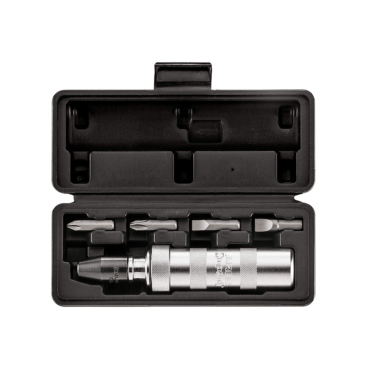 ARES 70606-1/2-Inch Manual Reversible Impact Driver - Flathead 5/16 & 3/8 and Phillips #2 & #3 Bits for Most Common Applications - Disengage Brake Caliper Screws, Rusted Fasteners or Frozen Bolts