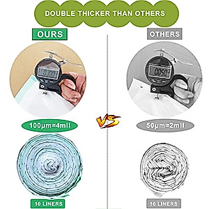 Mavere Jumbo Cat Litter Box Liners - 30 Count Extra Large Drawstring Bags, 4 Mils Thickness Pan Liner for Pet Cats and Kitties - 41" x 18" Oversized