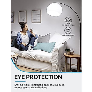 KINDEEP 3 Way LED Light Bulbs 50 100 150 Watt Equivalent, Three Way A21 LED Bulbs, E26 Base, Daylight White 5000K, 500 1600 2200LM for Home Reading, Desk Lamp, Table Lamp, 2 Pack