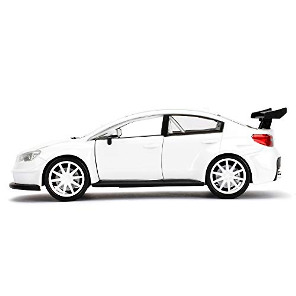 Jada Toys Fast & Furious 1:24 Mr. Little Nobody's Subaru WRX STI Die-cast Car, Toys for Kids and Adults, White (98296)