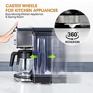 AIEVE 3 Pack Air Fryer Oven Liners & 8 Pack Self Adhesive Caster Wheels