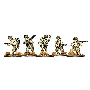 Bolt Action Rangers Lead The Way! US Rangers 1:56 WWII Military Wargaming Figures Plastic Model Kit
