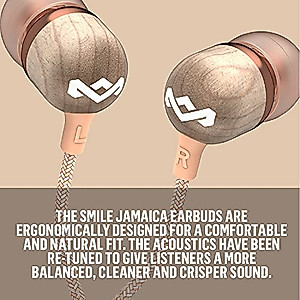 House of Marley Smile Jamaica Wired Noise Isolating Headphones with Microphone (Copper)