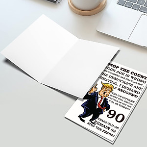 Ogeby Funny 90th Birthday Card, Hilarious 90 Years Old Birthday Card Gift for Friends, Dad, Mom, Husband, Wife, Brother, Sister