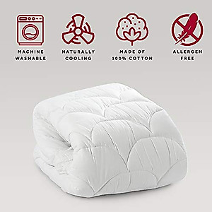Marriott Mattress Topper - Plush, Quilted Mattress Pad with Hypoallergenic Fill - Fits Mattresses Up to 15" - King