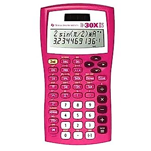Texas Instrument TI-30X IIS Scientific Calculator Rose Pink Color