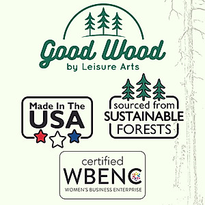 LEISURE ARTS Good Wood Wooden Crate, Wood Crate Unfinished, Wood crates for Display, Wood crates for Storage, Wooden crates Unfinished, Solid End, 16" x 13.5" x 13.5"