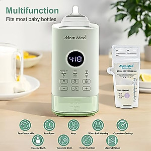MOMMED Bottle Warmer, Fast Bottle Warmer with Accurate Temperature Control and Automatic Shut-Off,Fast Bottle Warmers for All Bottles with Breastmilk or Formula