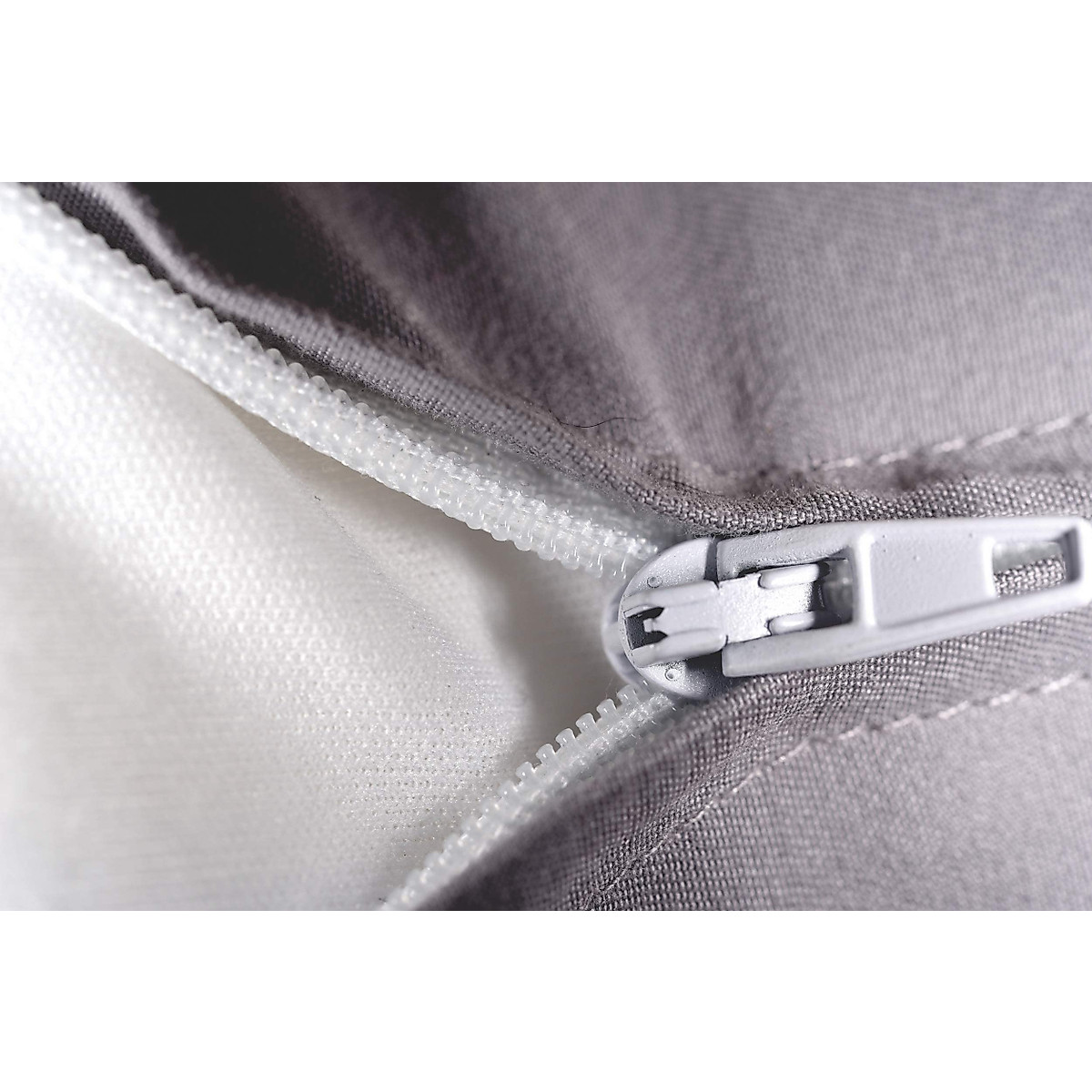 New Microfiber Zippered Replacement Maternity Body Pillow Cover (Grey)