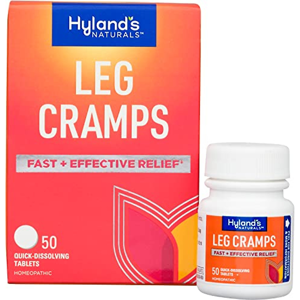 Hyland's Leg Cramps Tablets, Natural Relief of Calf, Leg and Foot Cramp, 50 Count