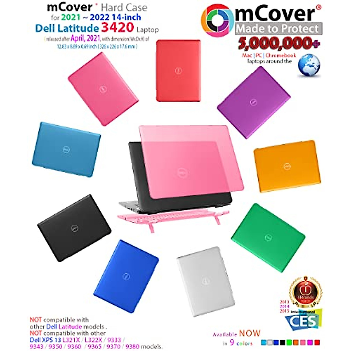 mCover Case Compatible for 2021-2022 14" Dell Latitude 3420 Series Laptop Computers ONLY (NOT Fitting Other Dell Models) - Pink