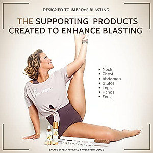 The Blaster Oil and After Blaster Cream by Ashley Black. Use with FasciaBlasting for Maximum Results. Blaster Fat Burning Oil and Soothing Arnica and Skin Tighteners for Post FasciaBlast