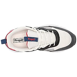 Propét Women's Stability Marvel Sneaker, Red/Charcoal, 8.5 US