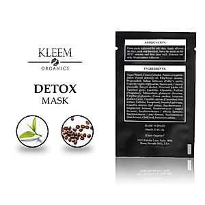 Kleem Organics Facial Face Masks: Anti Aging Face Mask | Moisturizing & Detox Face Mask | Nourishing & Soothing Face Mask. 3 Pack