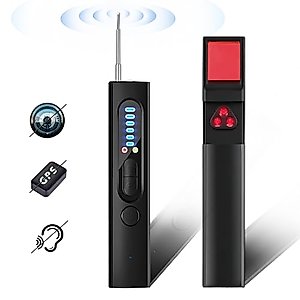 Hidden Camera Detector, Anti-Spy Detector, Hidden Device GPS Detector, Camera Detector, Bug Detector, Privacy Protector, RF Wireless Signal Scanner for Hotels Office Home Travel, 5 Levels Sensitivity