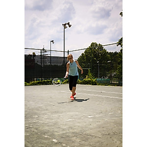 GAMMA Sports Junior Tennis Racquet: Quick Kids 21 Inch Tennis Racket - Prestrung Youth Tennis Racquets for Boys and Girls - 93 Inch Head Size - Red