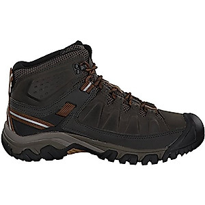 KEEN Men's Targhee 3 Mid Height Waterproof Hiking Boots, Black Olive/Golden Brown, 11.5