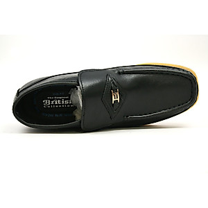 British Collection Men's BWB Slip on Shoe, Black Leather, 9 M