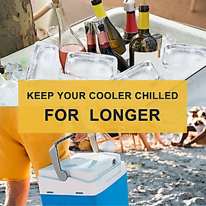 Collapsible Extra Large Ice Block Mold,2-Pack, 8LB Silicone Ice Bath Ice molds For Cold Plunge, Giant Ice Cube Molds, Ice Bath Chiller, Ice Molds for Coolers, Ice Bath Tub Water Chiller, Ice Cube Tray