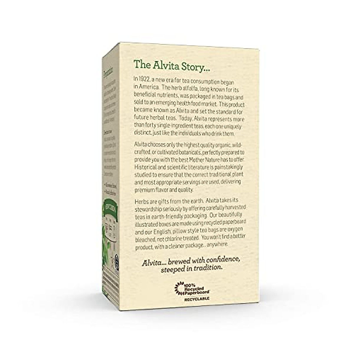 Alvita Organic Senna Herbal Tea - Made with Premium Quality Organic Senna Leaves, And A Mild Bitter Flavor, 72 Tea Bags (3 Pack)
