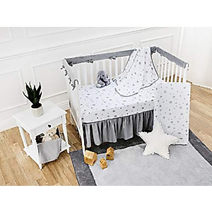 American Baby Company New Baby Welcome Kit with Thermal Cotton Swaddle Blanket & Fitted Crib Sheet, Super Stars, for Boys and Girls