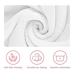 Newborn Photography Prop Bathrobe Baby Photo Props Bathrobe Outfits Infant Bath Robe Bath Towel Sets for Boy Girl Newborn Photography Outfits Spa Salon Baby Photoshoot Props 6-13 Months (Large, White)