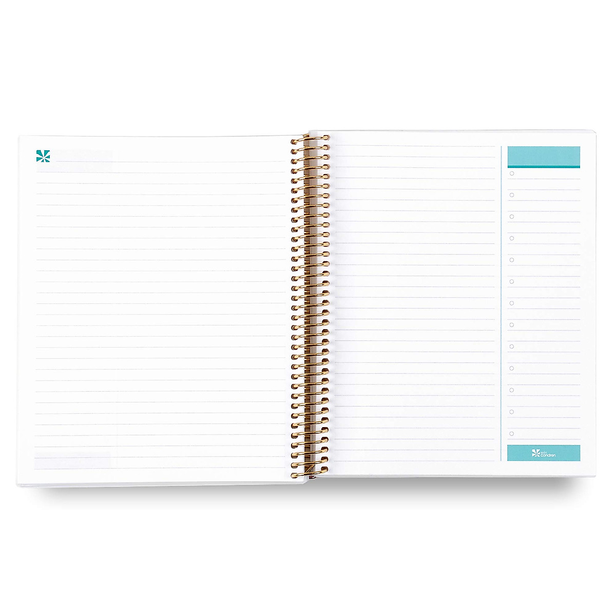 Erin Condren 7" X 9" Spiral Bound Productivity Notebook - Layers Colorful, 160 Lined Page & To Do List Organizer Notebook, 80Lb Thick Mohawk Paper, Stickers Included