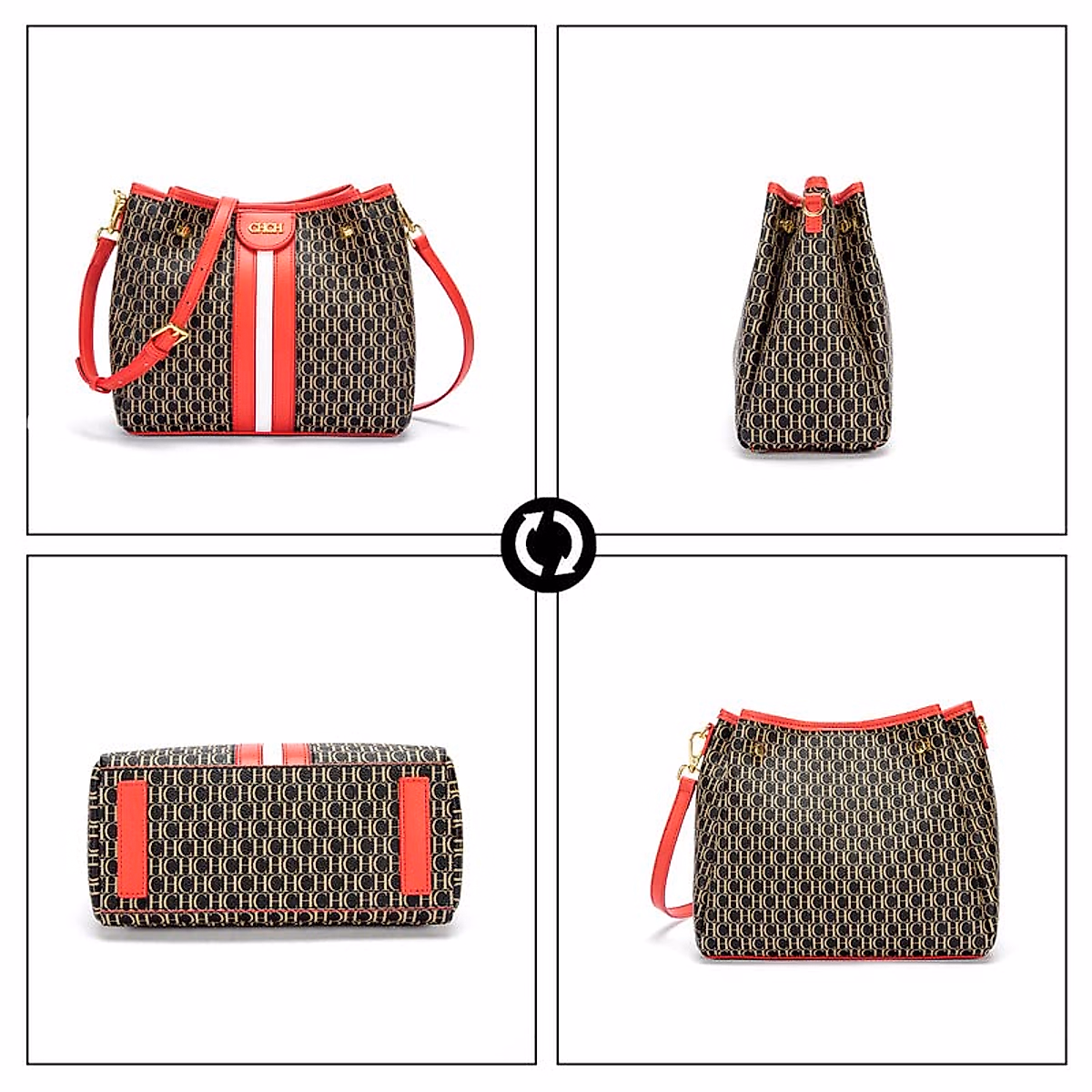 MWTS CHCH Ladies Shoulder Bag Ladies Large Designer Hobo Bag Vintage Crossbody Bag