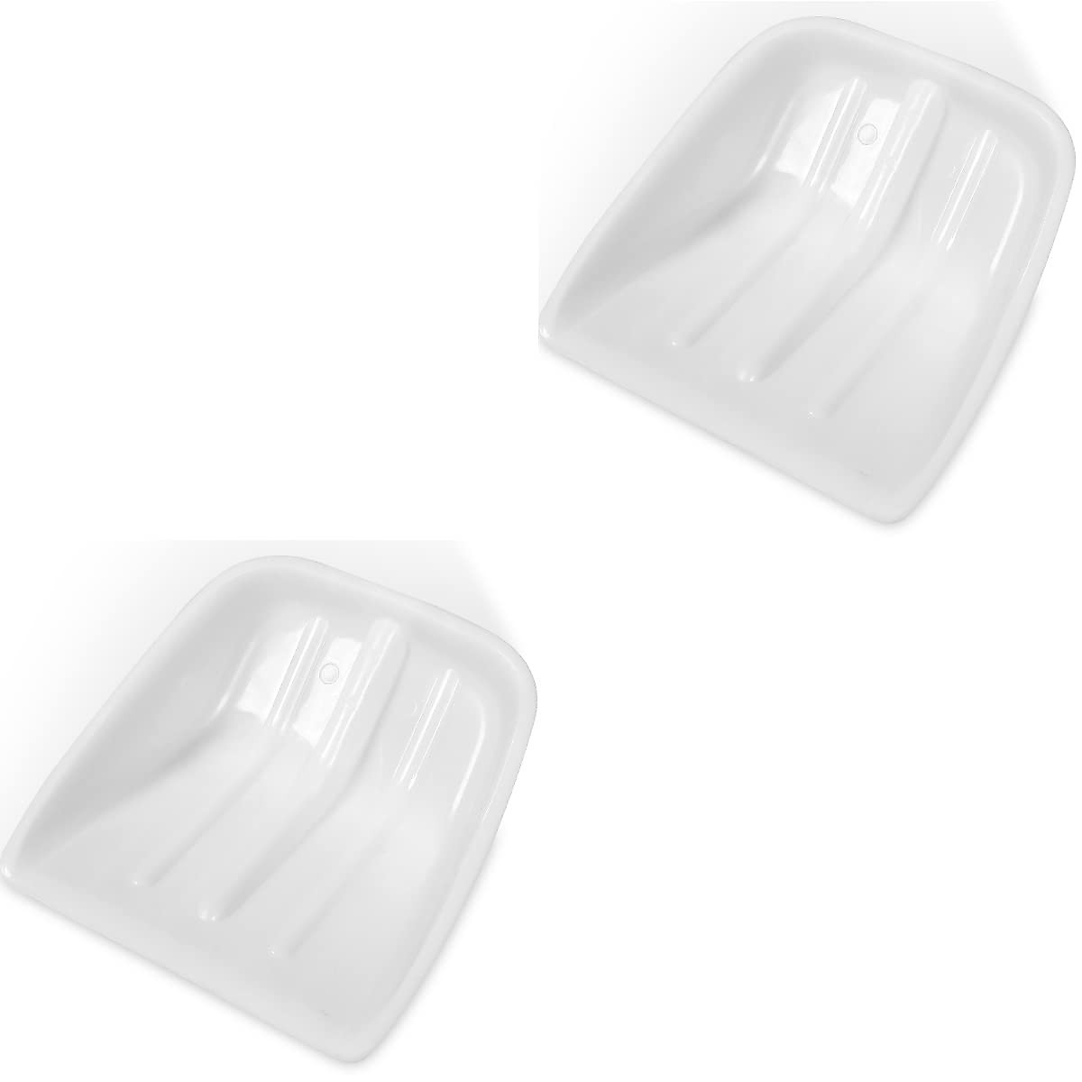 LUOZZY 2pcs Plastic Shovel Head Replacement Snow Shovel Grain Shovel Poultry Feed Shovel for Industry - Large