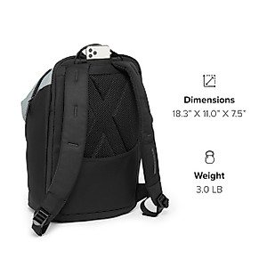 TUMI - Tahoe Finch Mens Laptop Backpack - Work and Travel - Padded Laptop Compartment Fits Up To A 15” PC or 16” MacBook - Nevado Grey