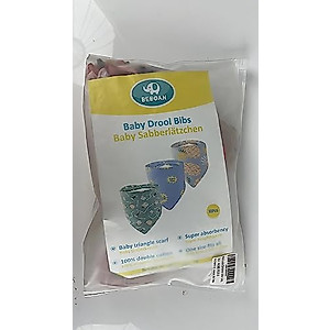 BEBOAN Baby Bandana Drool Bibs, 10-Pack Newborn Bibs for Toddler Girls Drooling Teething, 100% Organic Cotton Soft and Absorbent Baby Bibs, Adjustable Size (Girl)