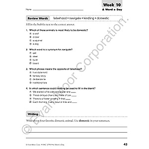 A Word a Day, Grade 5 Teacher Edition